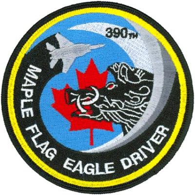 390th FIGHTER SQUADRON – MAPLE FLAG EAGLE DRIVER | Flightline Insignia