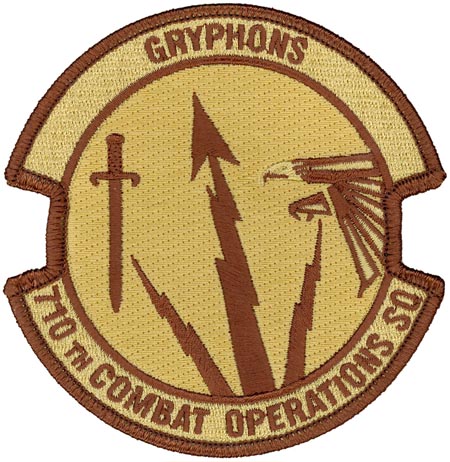 710th COMBAT OPERATIONS SQUADRON – DESERT | Flightline Insignia
