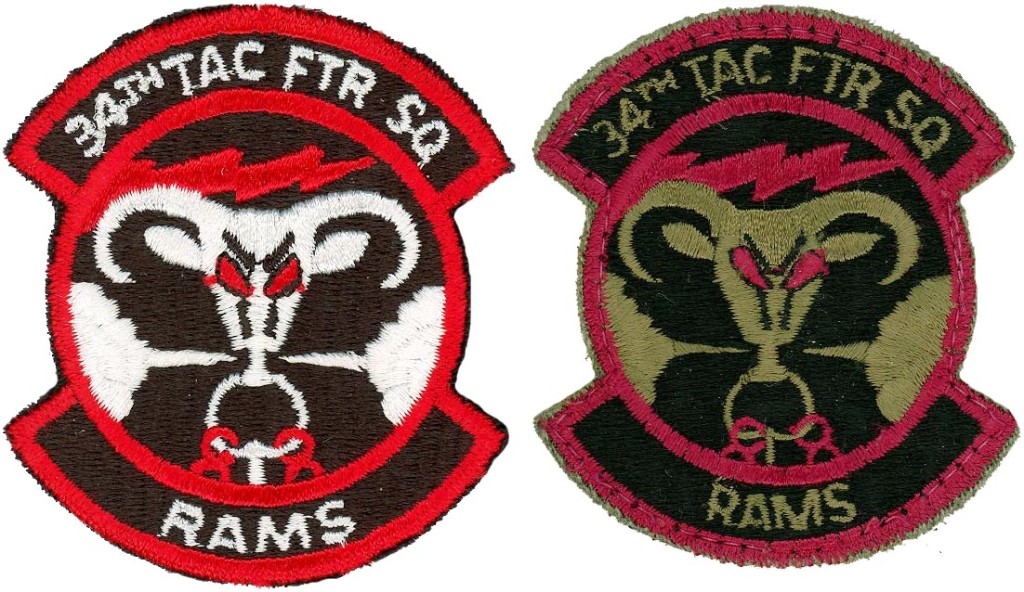 34th Tactical Fighter Squadron Set – Small | Flightline Insignia