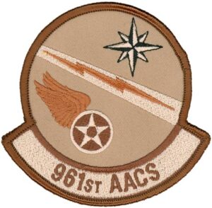 961st AIRBORNE AIR CONTROL SQUADRON – DESERT | Flightline Insignia