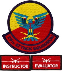 29th ATTACK SQUADRON + INSTRUCTOR & EVALUATOR POCKET TABS | Flightline ...