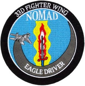 33rd FIGHTER WING – NOMAD EAGLE DRIVER | Flightline Insignia