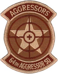 64th AGGRESSOR SQUADRON – DESERT | Flightline Insignia