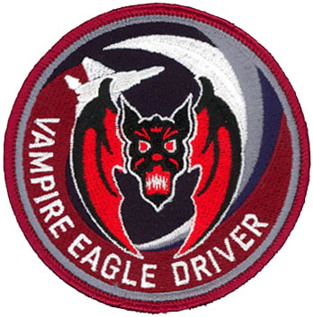 44th FIGHTER SQUADRON – VAMPIRE EAGLE DRIVER | Flightline Insignia