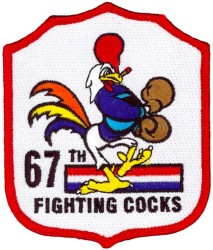 67th FIGHTER SQUADRON – SHIELD – FIGHTING COCKS | Flightline Insignia