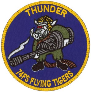 74th FIGHTER SQUADRON – FLYING TIGERS – THUNDER | Flightline Insignia