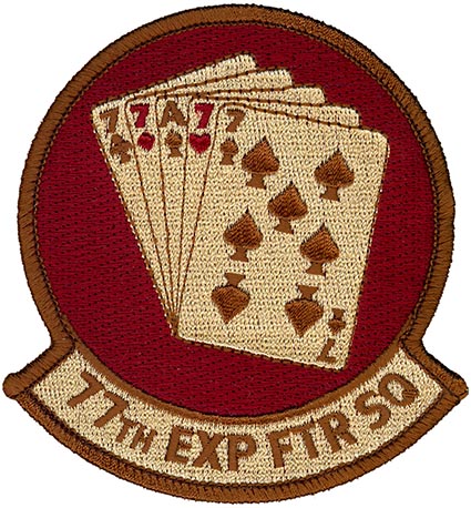 77th EXPEDITIONARY FIGHTER SQUADRON – DESERT | Flightline Insignia