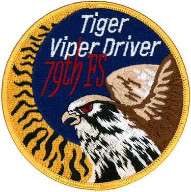 79th FIGHTER SQUADRON – TIGER VIPER DRIVER | Flightline Insignia