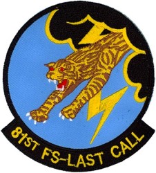 81st FIGHTER SQUADRON – LAST CALL | Flightline Insignia