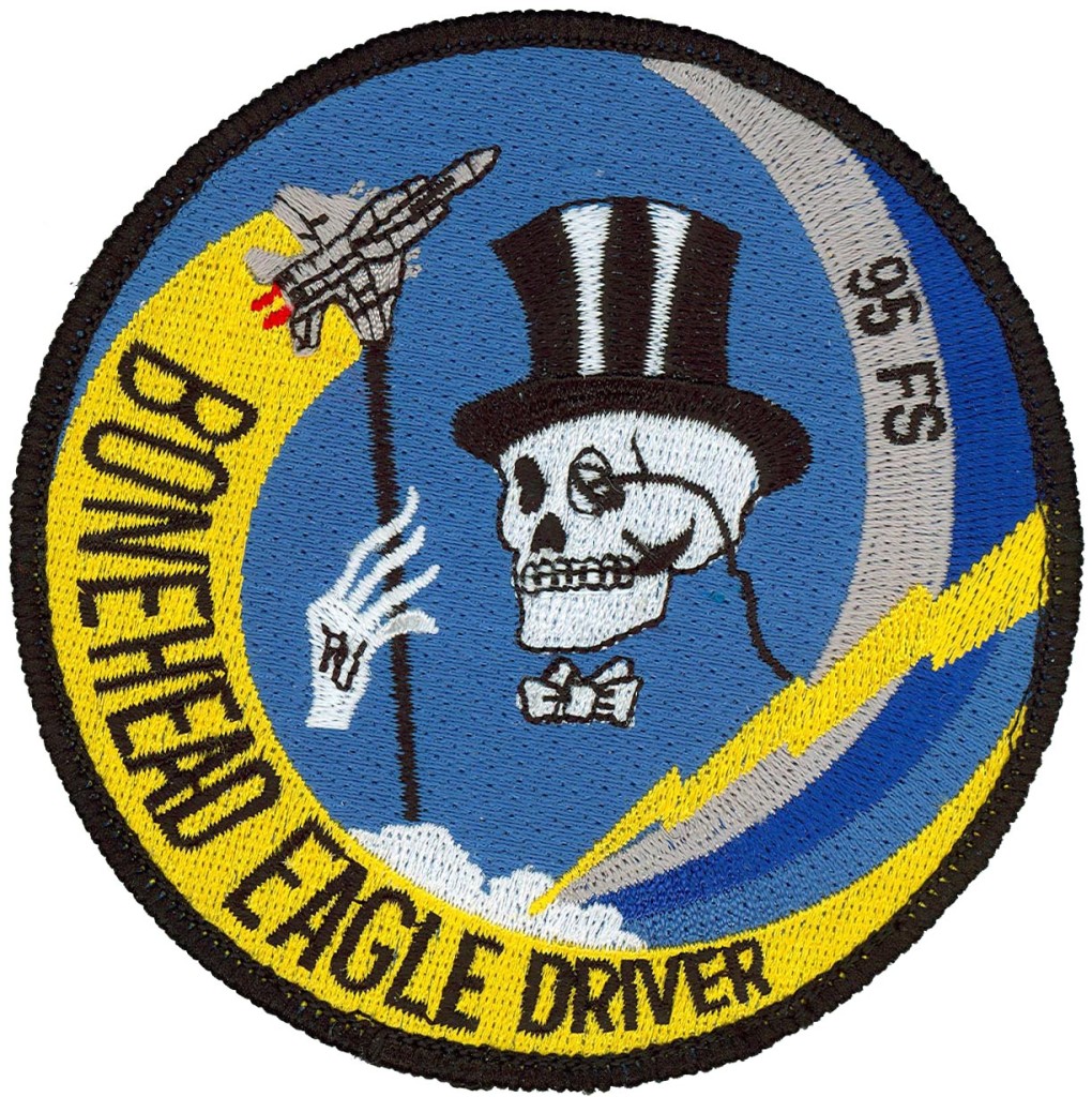 95th FIGHTER SQUADRON – BONEHEAD EAGLE DRIVER | Flightline Insignia