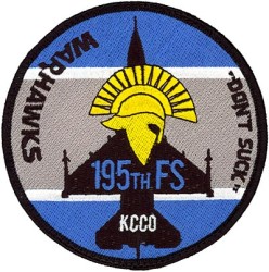195th FIGHTER SQUADRON – F-16 – WARHAWKS | Flightline Insignia
