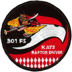 301st FIGHTER SQUADRON – KATS RAPTOR DRIVER | Flightline Insignia