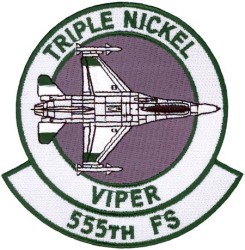555th FIGHTER SQUADRON – TRIPLE NICKEL VIPER | Flightline Insignia