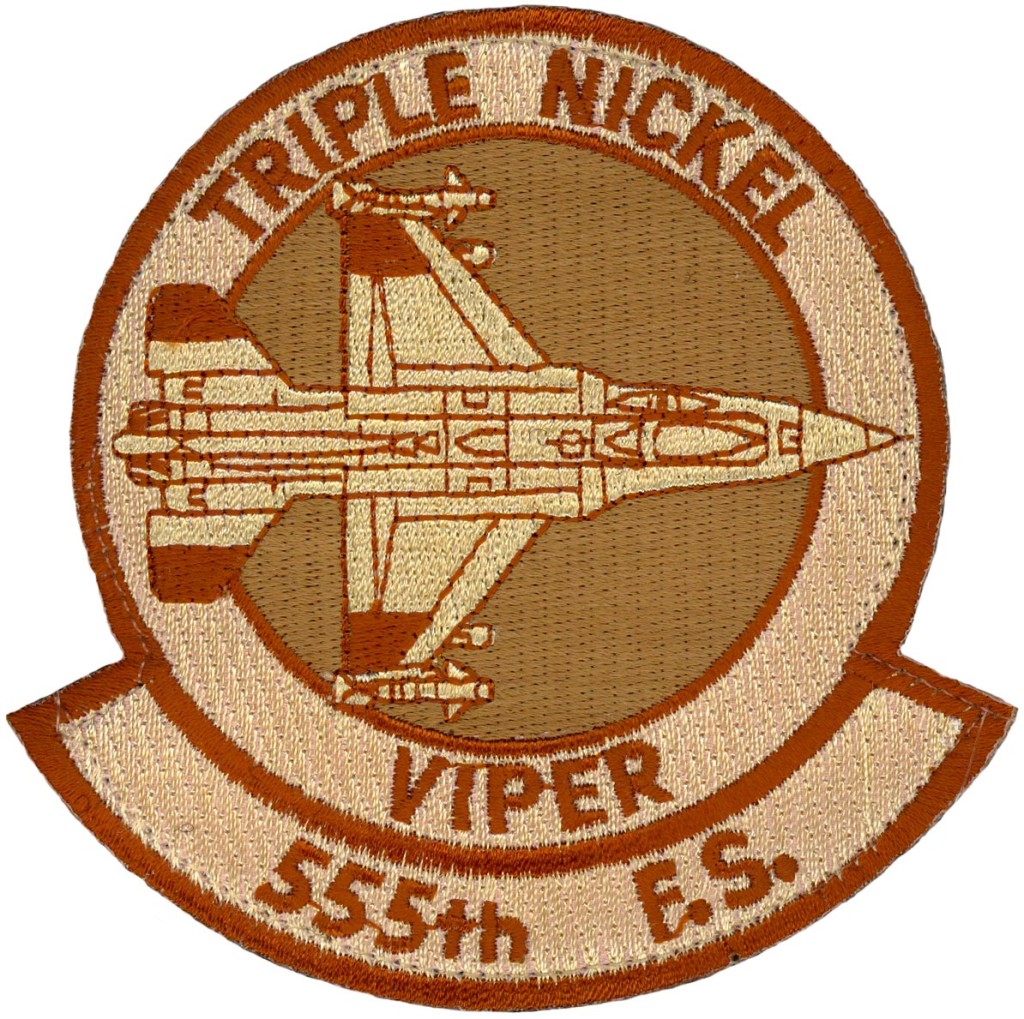 555th FIGHTER SQUADRON – TRIPLE NICKEL VIPER – DESERT | Flightline Insignia