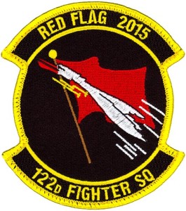 122nd FIGHTER SQUADRON – RED FLAG 2015-03 | Flightline Insignia