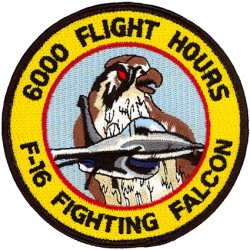 F-16 FIGHTING FALCON – 6000 FLIGHT HOURS | Flightline Insignia