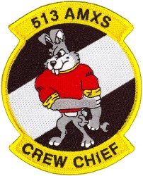 513th AIRCRAFT MAINTENANCE SQUADRON – CREW CHIEF | Flightline Insignia