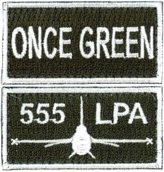 555th FIGHTER SQUADRON – ONCE GREEN & LPA – POCKET TAB SET | Flightline ...