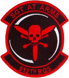 512th RESCUE SQUADRON – SGT AT ARMS | Flightline Insignia