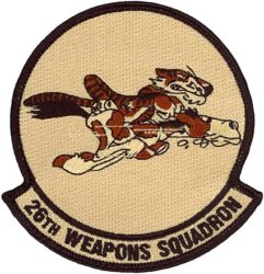 26th WEAPONS SQUADRON – DESERT | Flightline Insignia