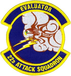 22d ATTACK SQUADRON – EVALUATOR | Flightline Insignia
