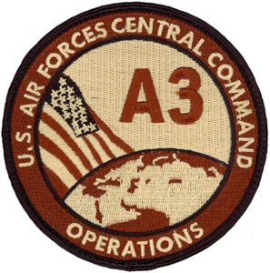 USAF CENTRAL COMMAND – A3 OPERATIONS – DESERT – LARGE | Flightline Insignia