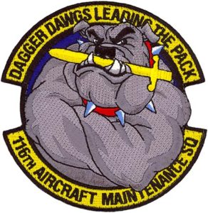 116th AIRCRAFT MAINTENANCE SQUADRON – MORALE | Flightline Insignia