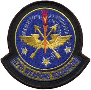 57th WEAPONS SQUADRON – LEATHER | Flightline Insignia