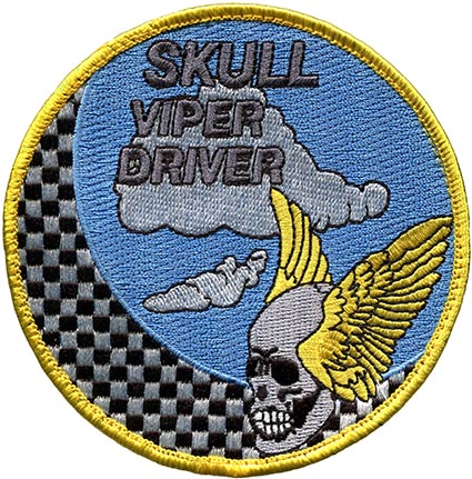 85th TEST & EVALUATION SQUADRON – SKULL VIPER DRIVER | Flightline Insignia