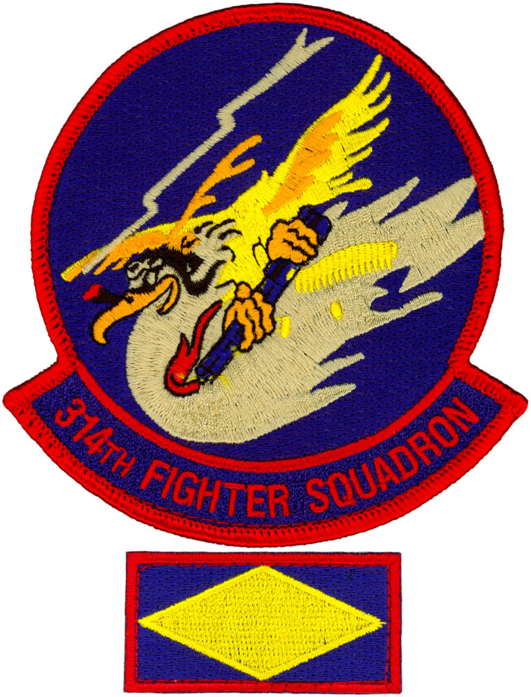 314th FIGHTER SQUADRON + POCKET TAB | Flightline Insignia