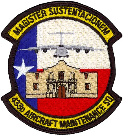 433d AIRCRAFT MAINTENANCE SQUADRON | Flightline Insignia