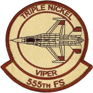 555th FIGHTER SQUADRON – TRIPLE NICKEL VIPER – DESERT | Flightline Insignia