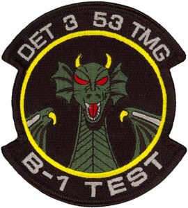 53d TEST MANAGEMENT GROUP – DETACHMENT 2 – B-1 TEST | Flightline Insignia