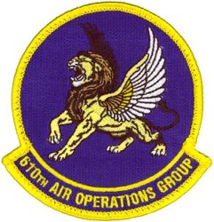 610th AIR OPERATIONS GROUP | Flightline Insignia