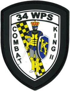 34th WEAPONS SQUADRON – COMBAT KING II – PVC | Flightline Insignia