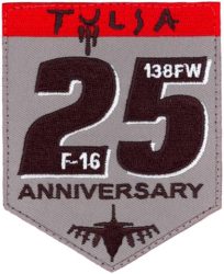 138th FIGHTER WING – F-16 – 25th ANNIVERSARY | Flightline Insignia