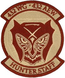 432d WING & 432nd AIR EXPEDITIONARY WING – HUNTER STAFF – DESERT | Flightline Insignia