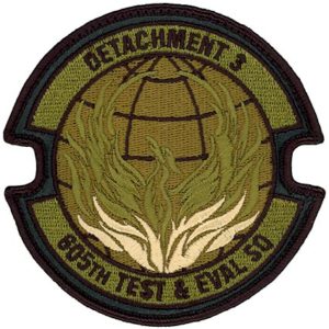 605th TEST & EVALUATION SQUADRON – DETACHMENT 3 – OCP | Flightline Insignia
