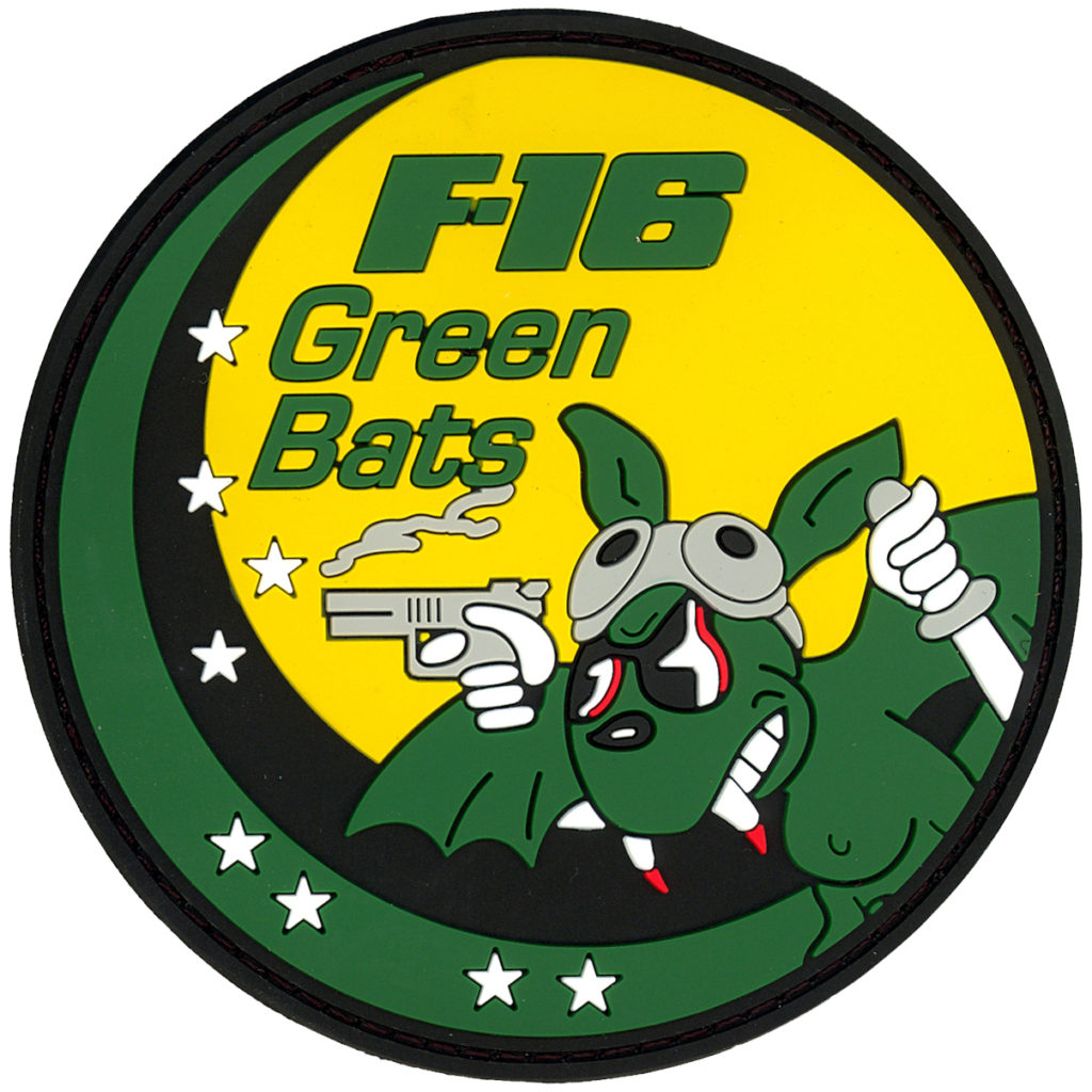 422d TEST & EVALUATION SQUADRON – F-16 GREEN BATS – PVC | Flightline ...