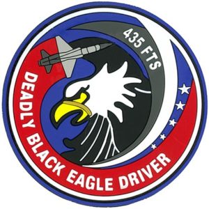 435th FIGHTER TRAINING SQUADRON – DEADLY BLACK EAGLE DRIVER | Flightline Insignia