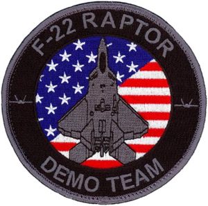 1st FIGHTER WING – F-22 DEMONSTRATION TEAM – BLACK | Flightline Insignia
