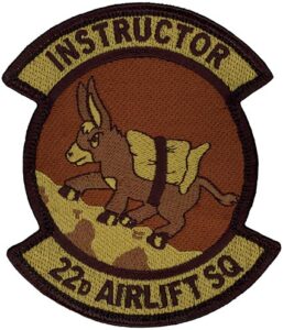 22d AIRLIFT SQUADRON – INSTRUCTOR – OCP | Flightline Insignia