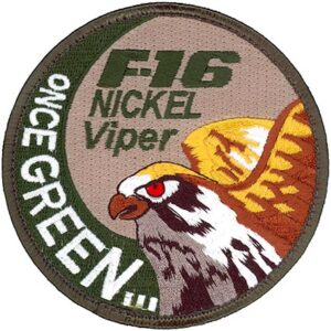 555th FIGHTER SQUADRON – F-16 NICKEL VIPER – ONCE GREEN… – NEW ...