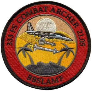 333rd FIGHTER SQUADRON – COMBAT ARCHER 2021-05 | Flightline Insignia