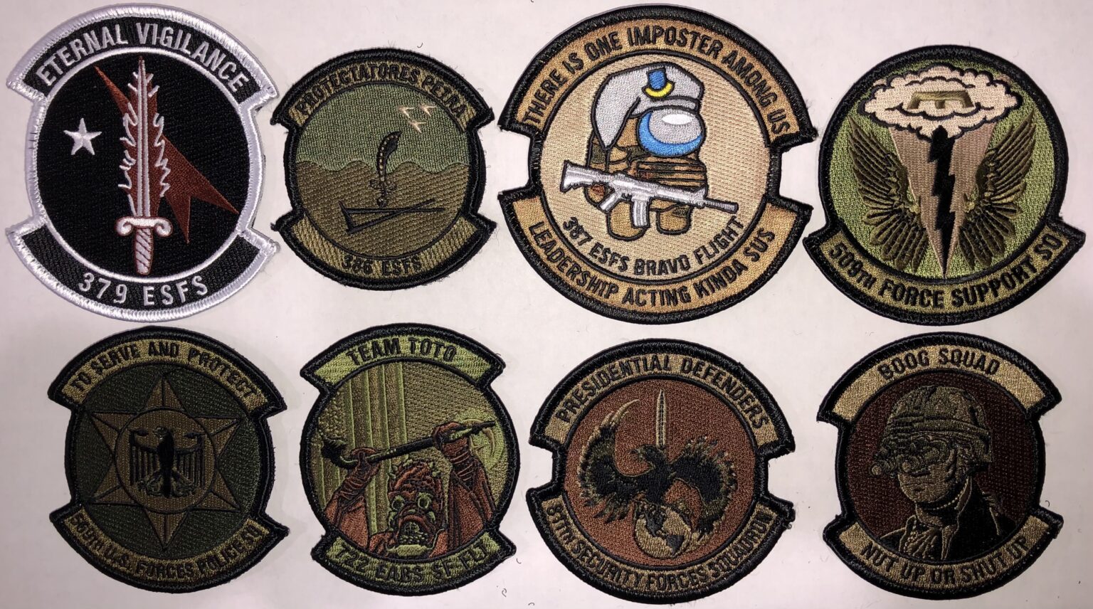 SECURITY FORCES SQUADRON – LOT – USAF #7 – 8 PATCHES | Flightline Insignia