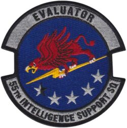 55th INTELLIGENCE SUPPORT SQUADRON – EVALUATOR | Flightline Insignia
