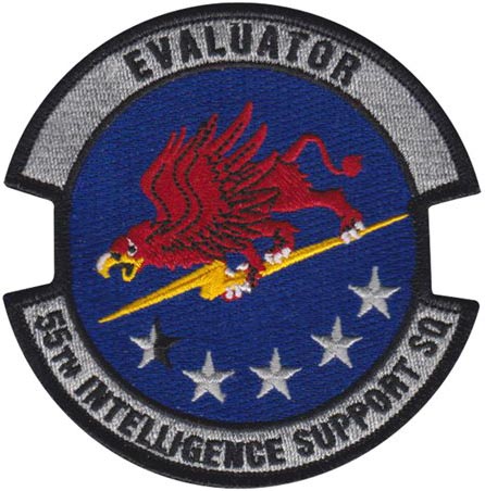 55th INTELLIGENCE SUPPORT SQUADRON – EVALUATOR | Flightline Insignia