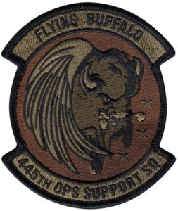 445th OPERATIONS SUPPORT SQUADRON – FLYING BUFFALO – OCP | Flightline Insignia