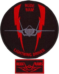 34th FIGHTER SQUADRON – RUDE RAM LIGHTNING DRIVER + F-35 – POCKET TAB ...
