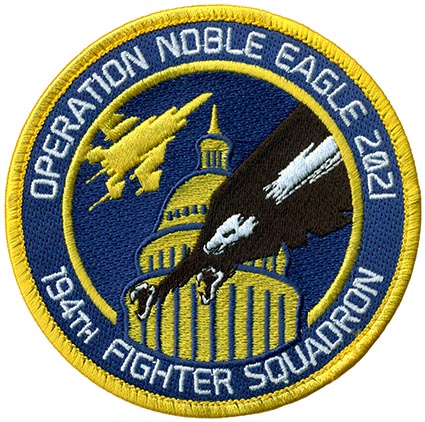 194th FIGHTER SQUADRON – OPERATION NOBLE EAGLE 2021 | Flightline Insignia